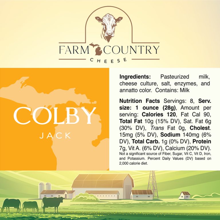 Colby Cheese (Wholesale) - Farm Country Cheese