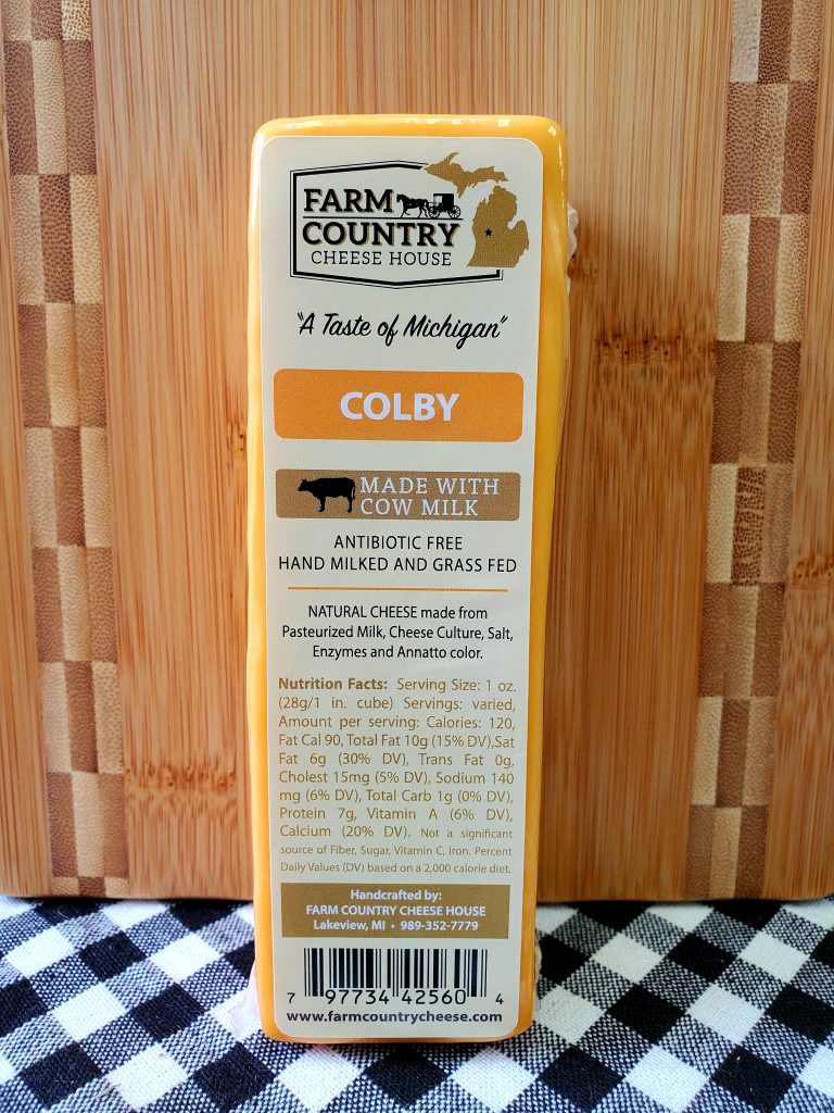 Colby Cheese - Farm Country Cheese