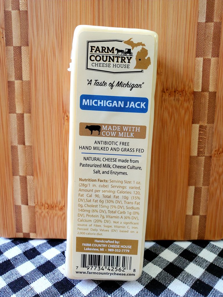 Michigan Jack Cheese - Farm Country Cheese