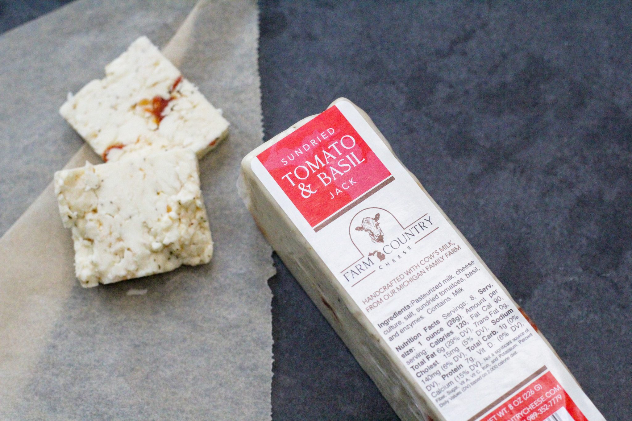 Tomato Basil Cheese - Farm Country Cheese