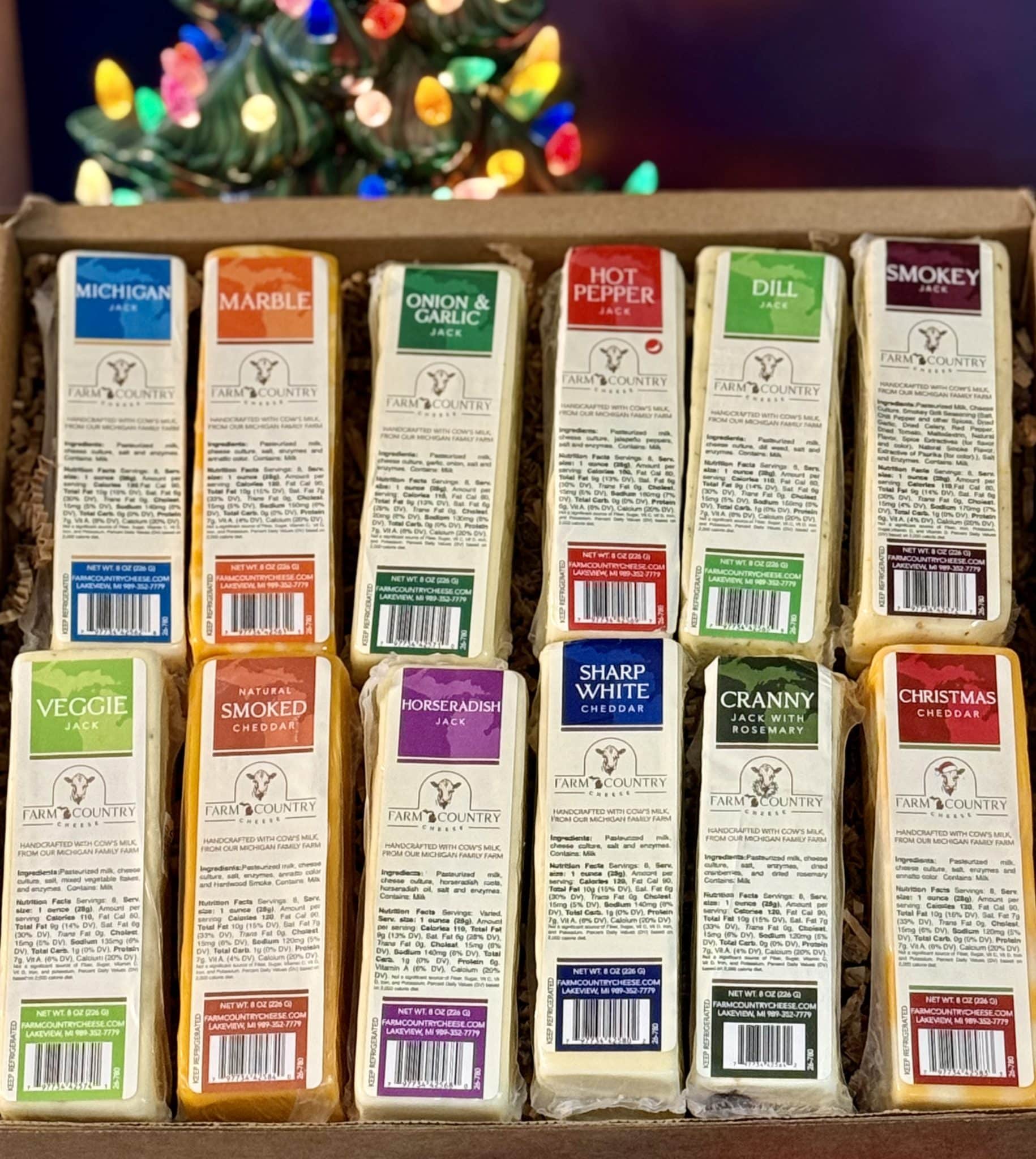 12 Cheeses of Christmas Gift Box - Farm Country Cheese